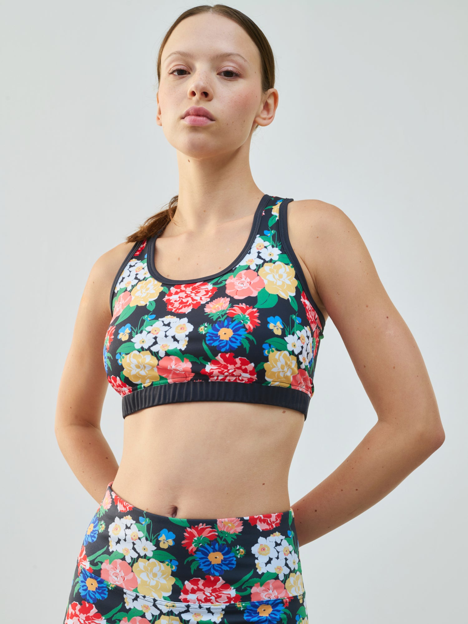 Brassière Shelda Flora Black Ground - Lucas du Tertre x Alke