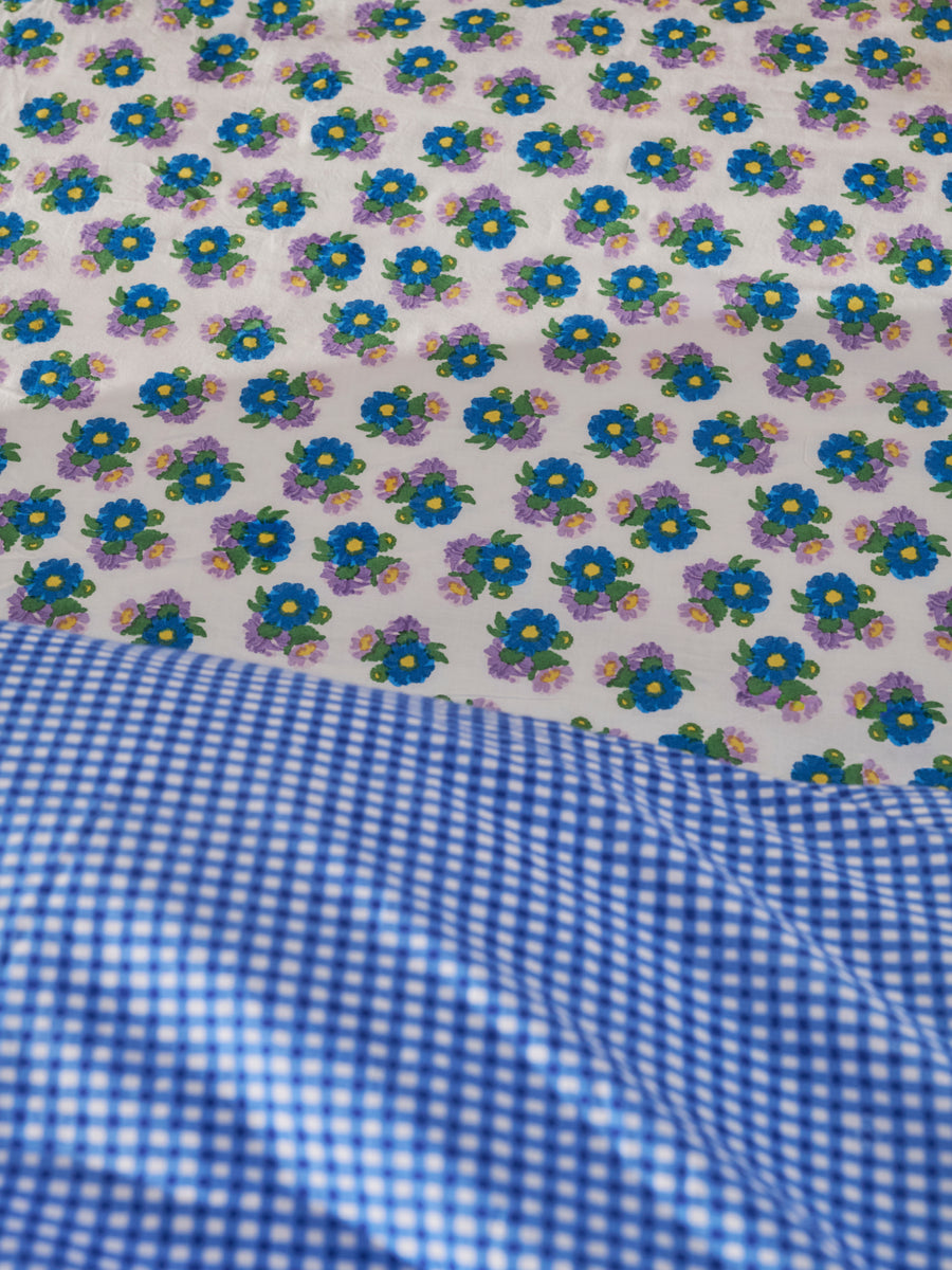 Fitted sheet Iris Purple - Lucas du Tertre