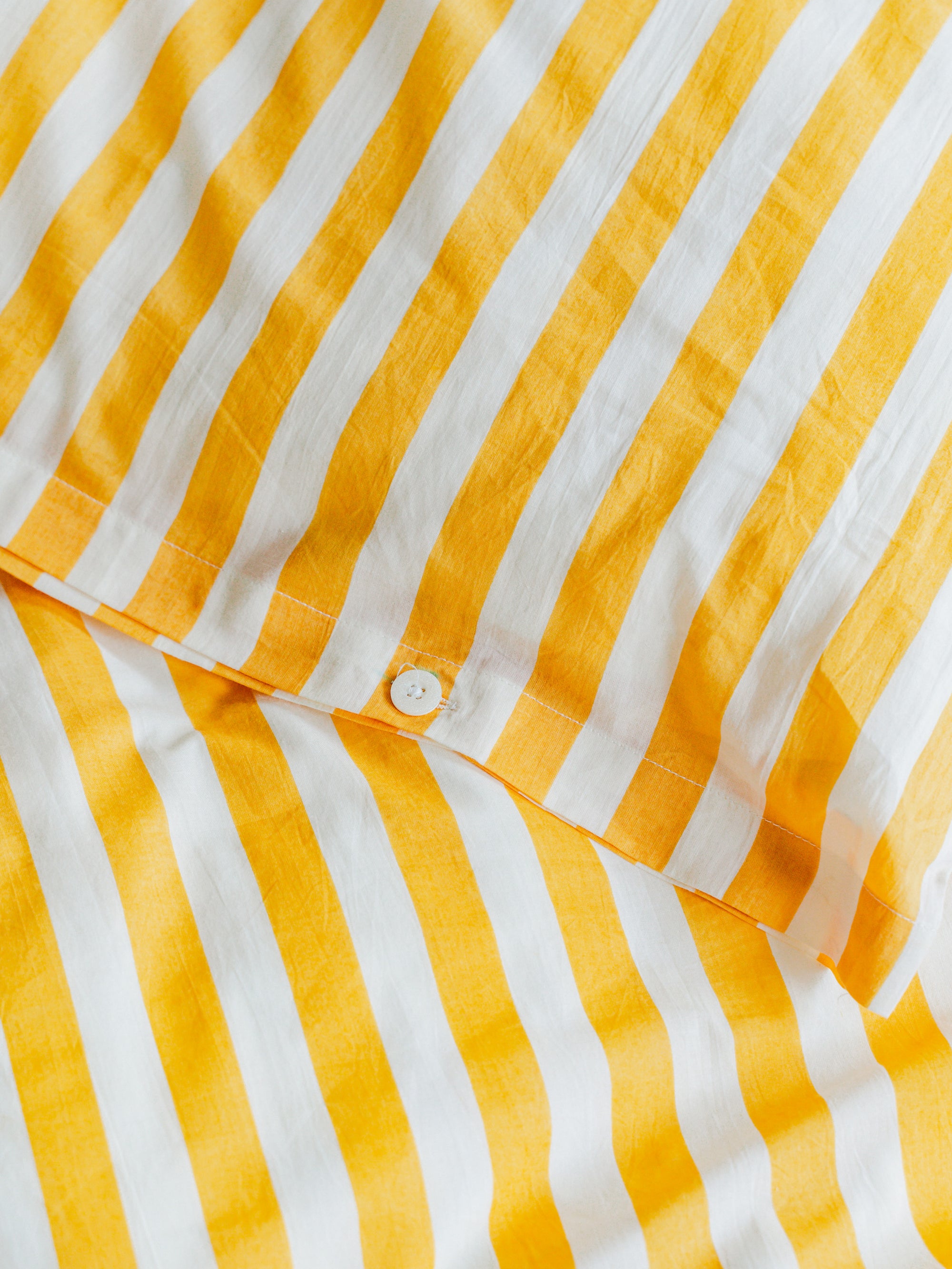 Housse de couette Yellow Sun Stripes - Lucas du Tertre